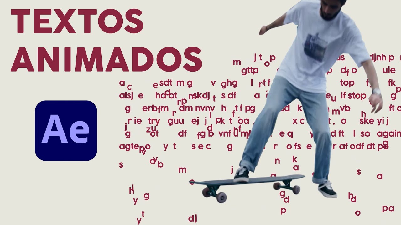 Animando Textos After Effects Tutorial - YouTube