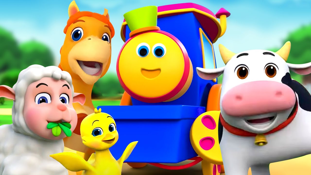 Farmer Bob Had A Farm, Animals Song and Nursery Rhymes for Kids - YouTube