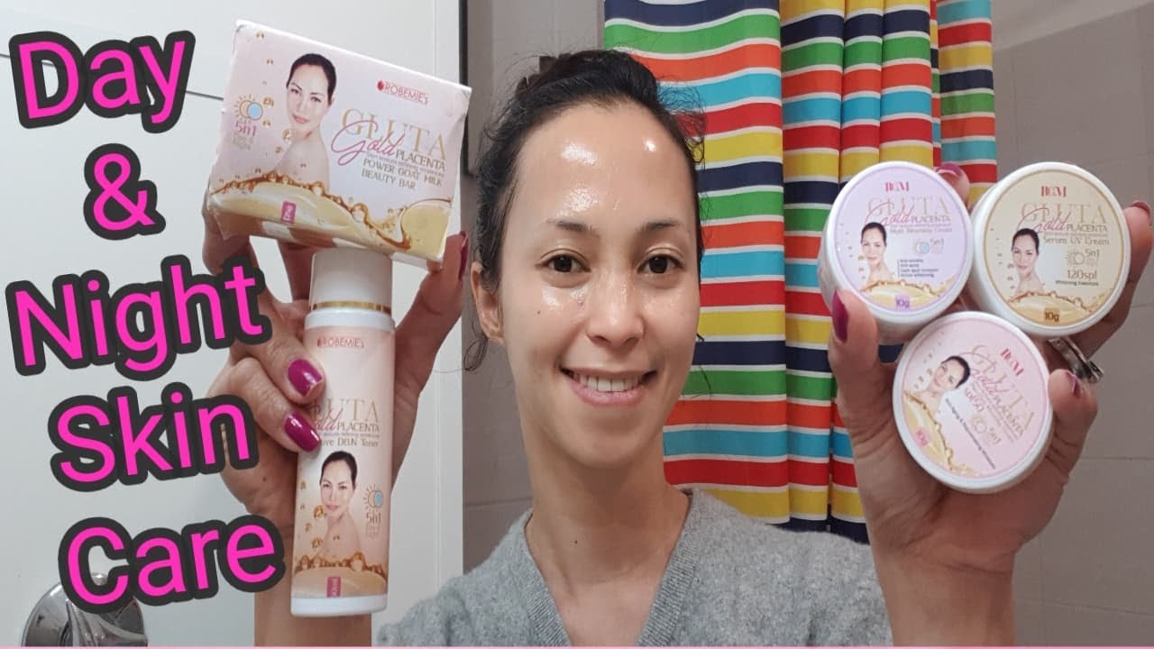 Glass Skin effect | Day & Night Skin Care routine | Glutagold Rejuv Set ...