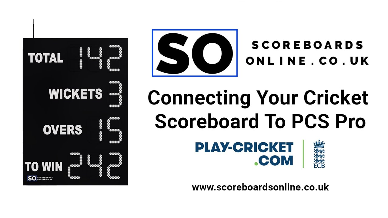 Connecting Your Cricket Scoreboard to PCS Pro - YouTube