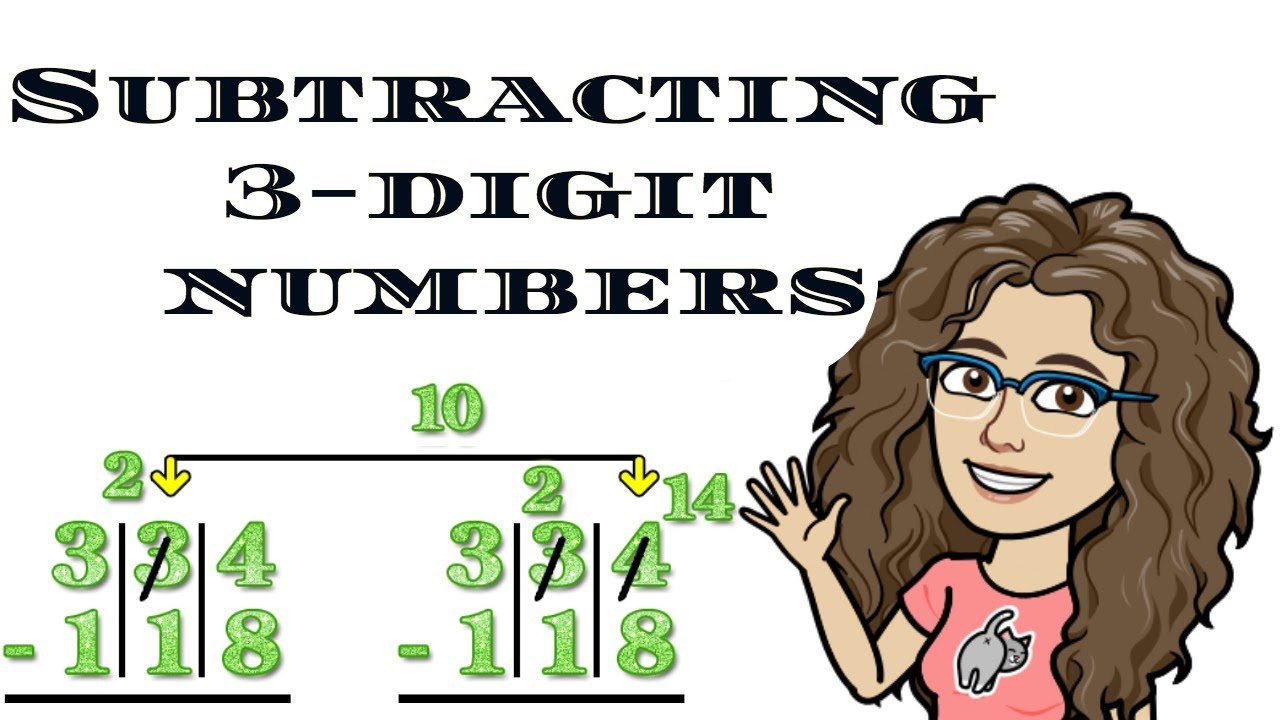 How to Subtract 3-digit Numbers Using Vertical Way Strategy - Teach Ms ...