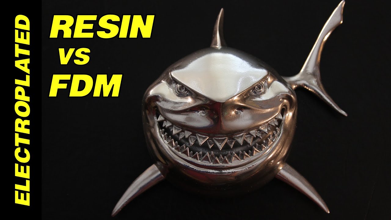 Electroplated FDM vs RESIN - YouTube