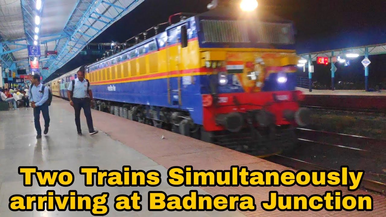 Two Trains Simultaneously arriving at Badnera JN : Enjoy the ...