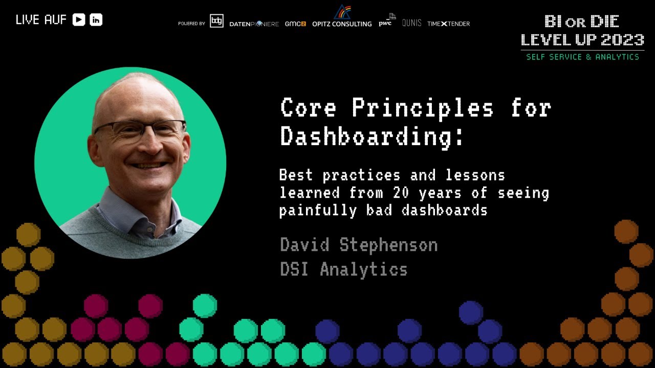 Core Principles for Dashboarding | BI or DIE Level Up - Part III - YouTube
