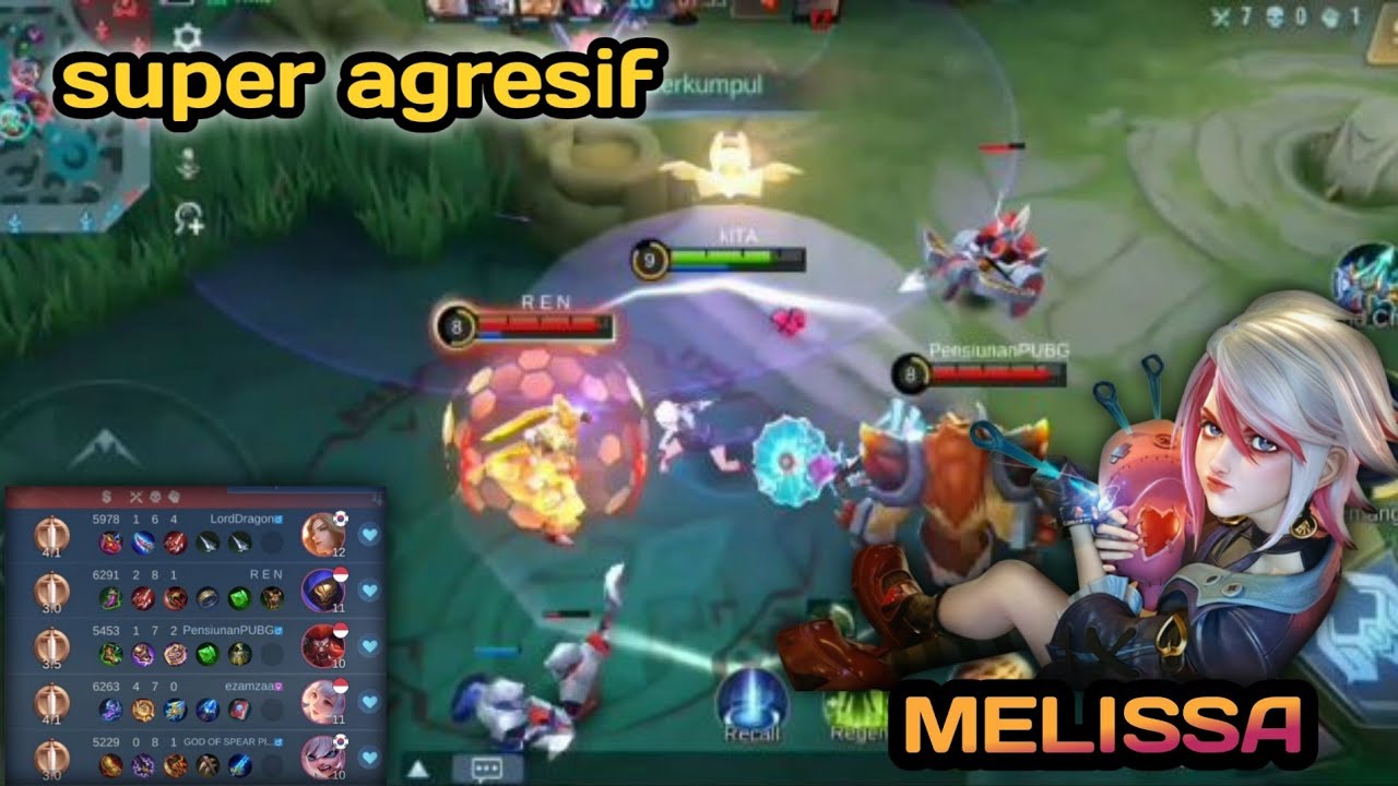 MELISSA! Melissa lebih baik di ban - gameplay melissa ~ Mobile legends ...
