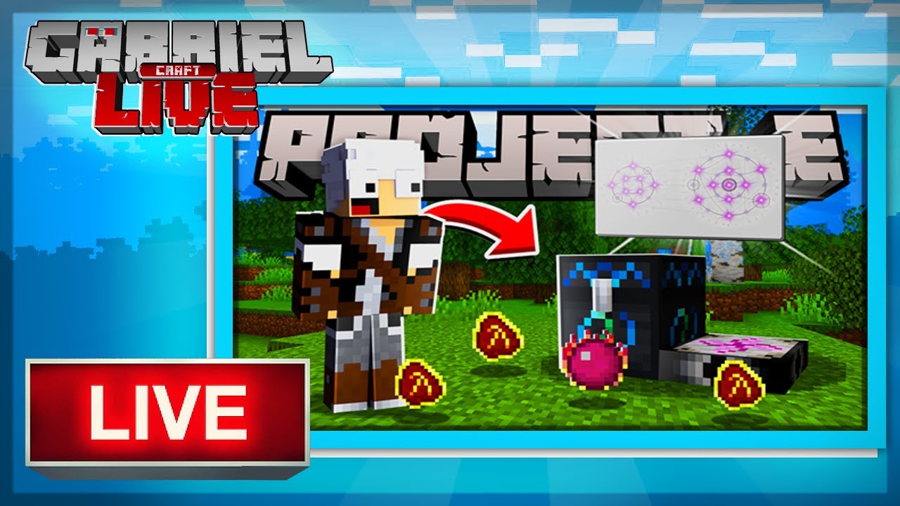 🔴 LIVE: - JOGANDO MODPACK PROJECT E! (Minecraft Pocket Edition) - YouTube