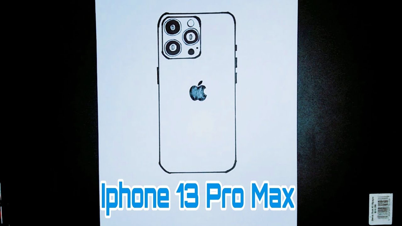 Cara Menggambar Iphone 13 Pro Max | Smartphone APPLE Drawing pen - YouTube