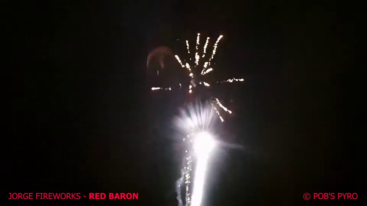 Jorge Fireworks Red Baron 100 Shot Barrage - YouTube
