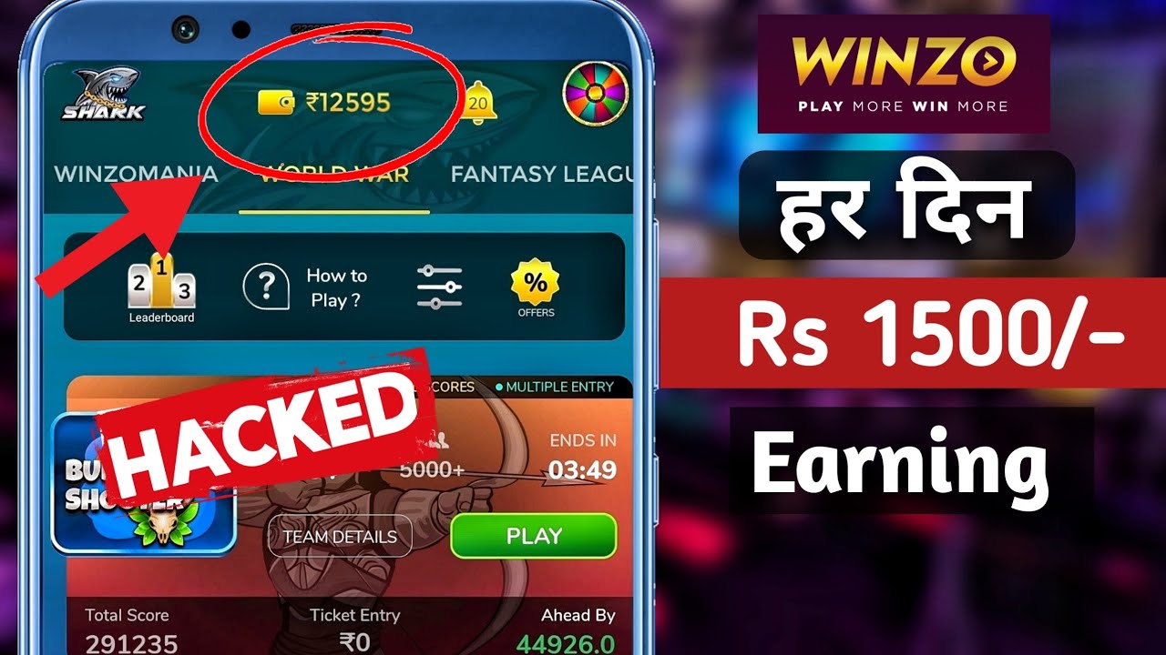 winzo gold hack trick 2022 || winzo aap new money earning app || winzo ...