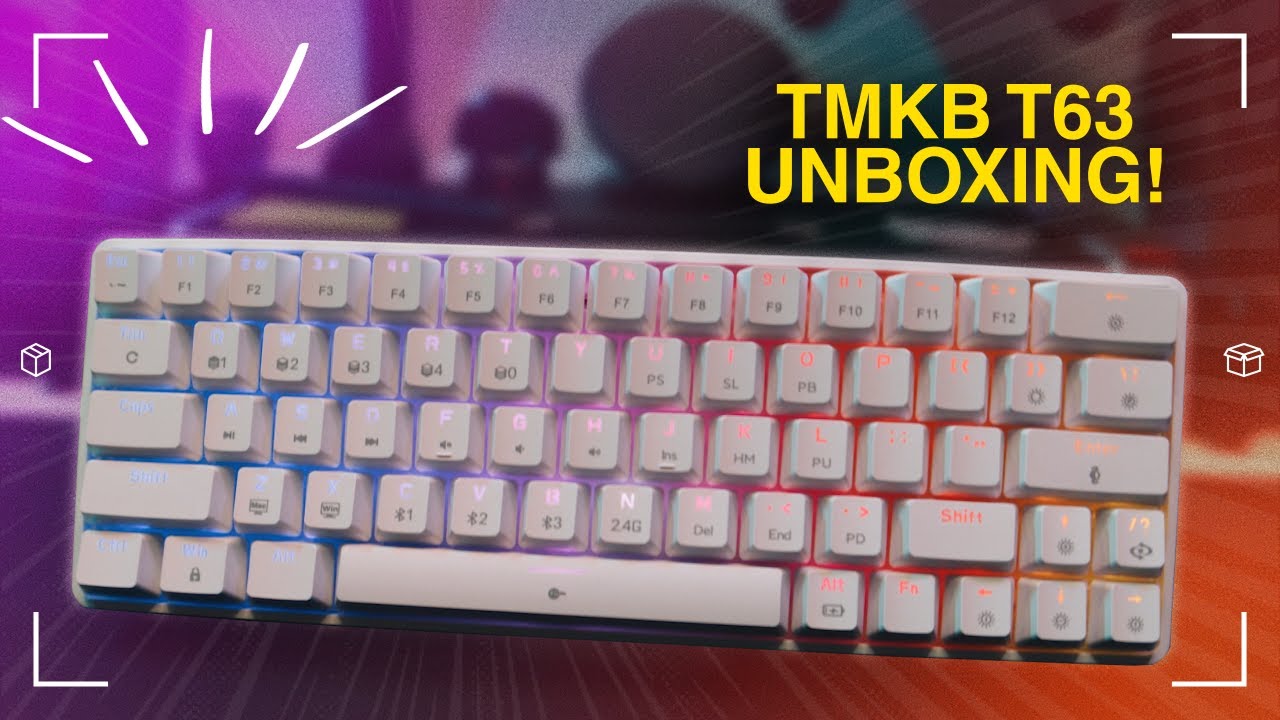 Great for beginners! | TMKB T63 Wireless Mechanical Keyboard Unboxing ...