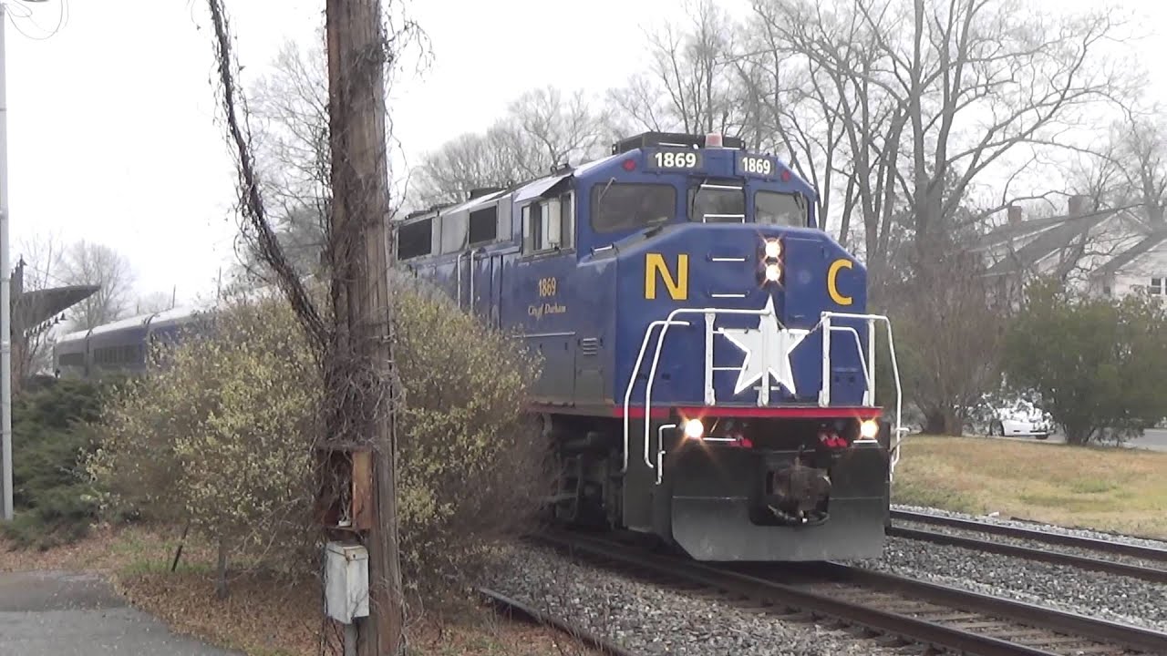 Amtrak 73 arriving&Departing Kannapolis - YouTube