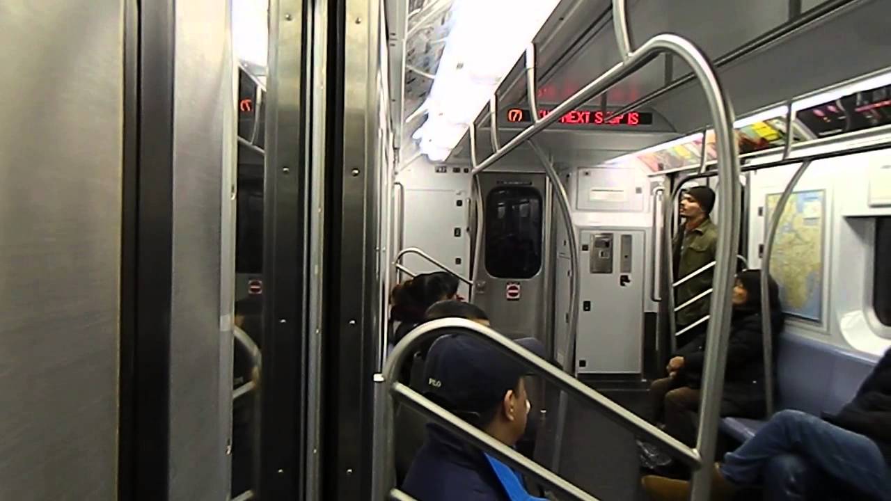 On Board: MTA New York City Subway Flushing-Main Street Bound R188 (7 ...