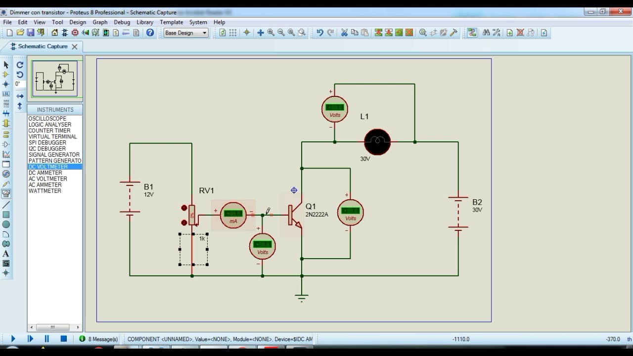 Dimmer con transistor - YouTube