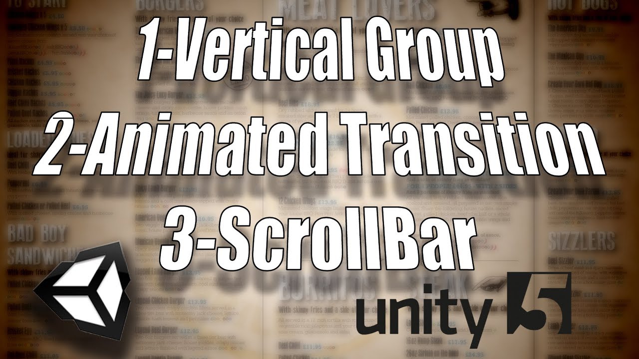Unity 5 - Layout Group, ScrollBar y Animated Transition - Tutorial ...