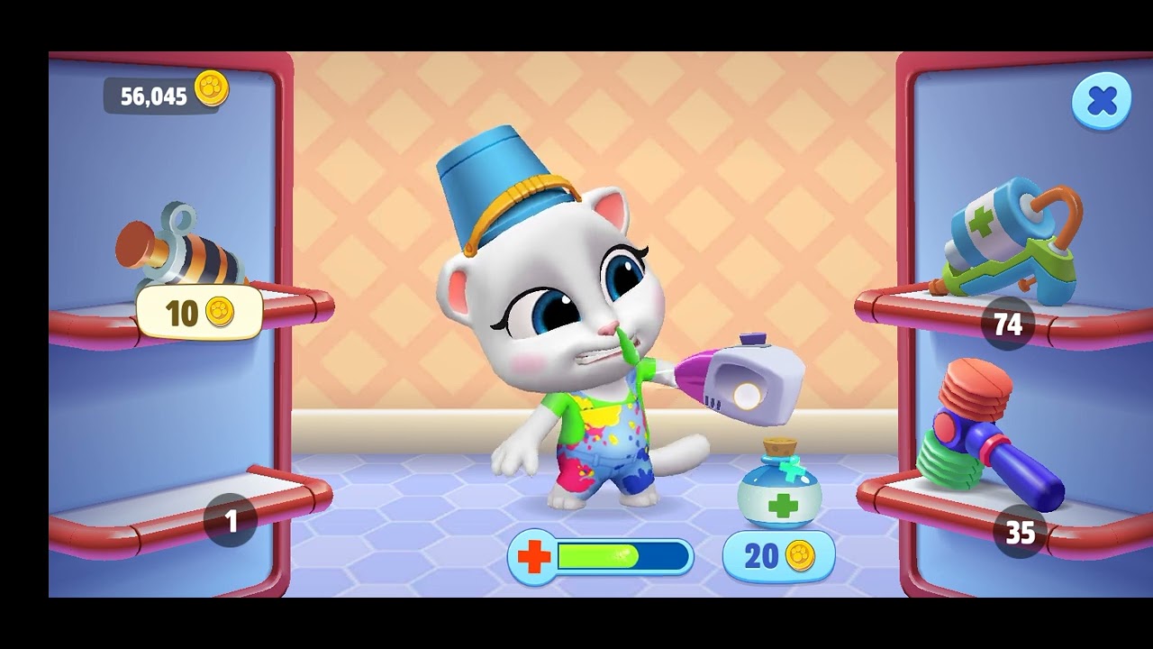 Talking tom ,,Rakoon took all the thing from house. - YouTube