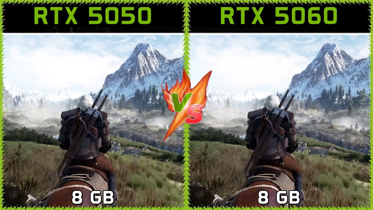 GeForce RTX 5050 vs GeForce RTX 5060 - YouTube