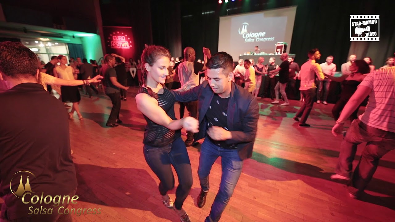 Juan & Coralie - social dancing @ Cologne Salsa Congress 2018 - YouTube