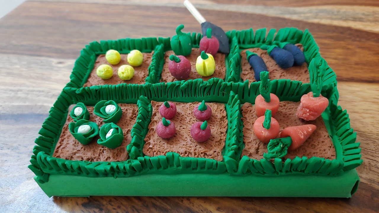 clay miniature | miniature farm | clay vegetables | easy craft | mini ...