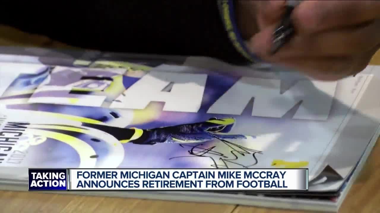 Former Michigan captain Mike McCary retires from football - YouTube