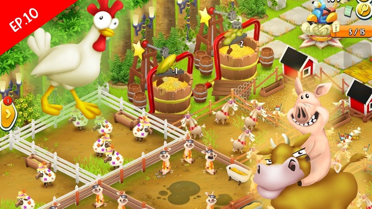 Hay Day | EP.10 : Relaxing time on my farm : Hay Day Game play - YouTube