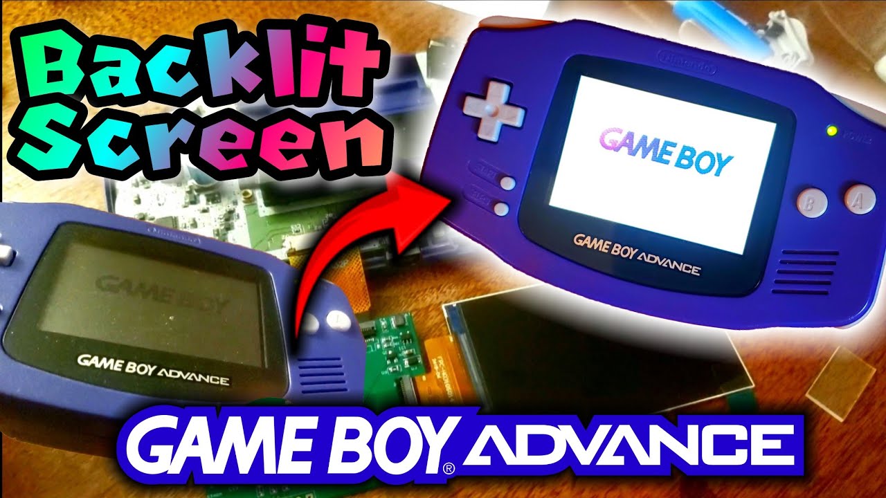 Gameboy Advance Backlit Screen Mod! - JayTendo - YouTube
