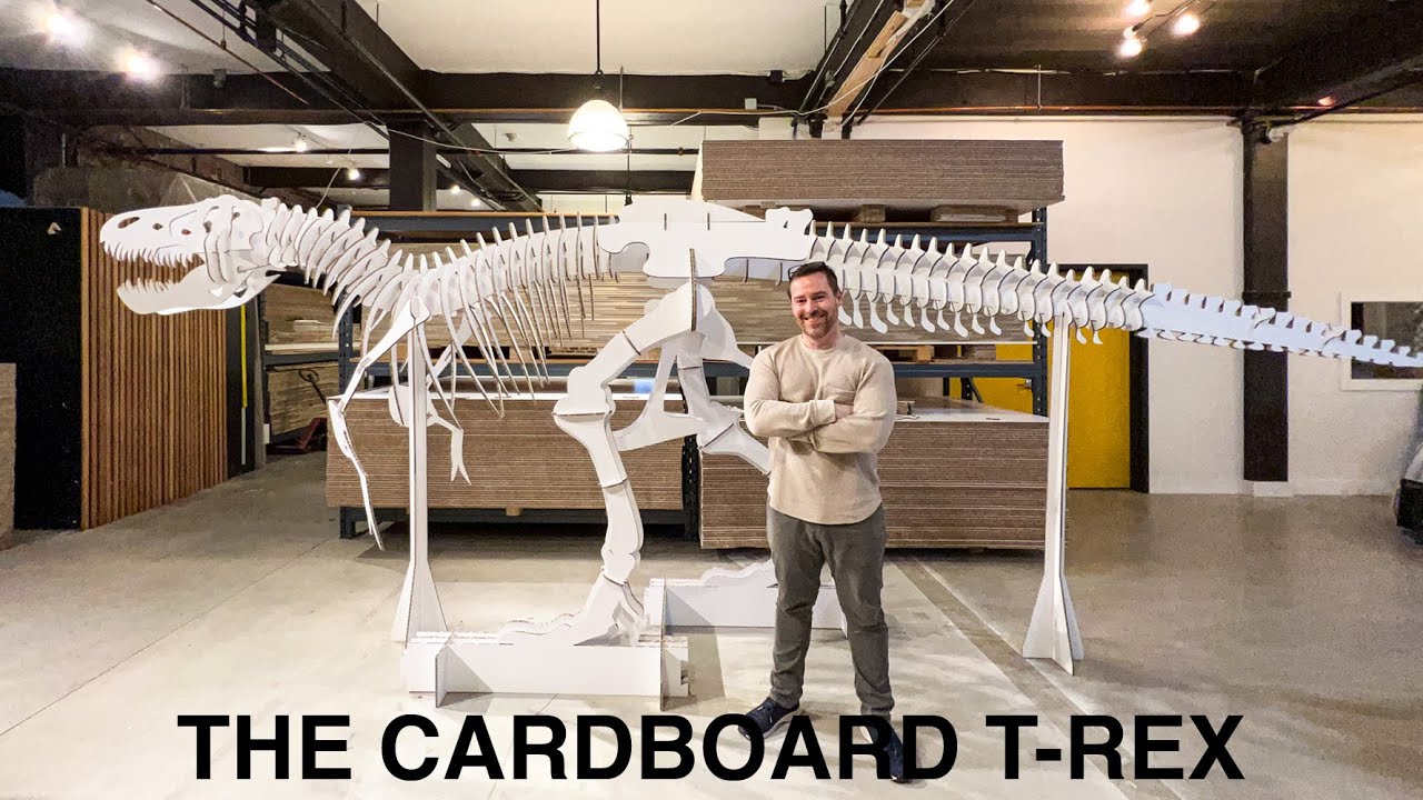 Building a T Rex from Cardboard | The Making Of - YouTube