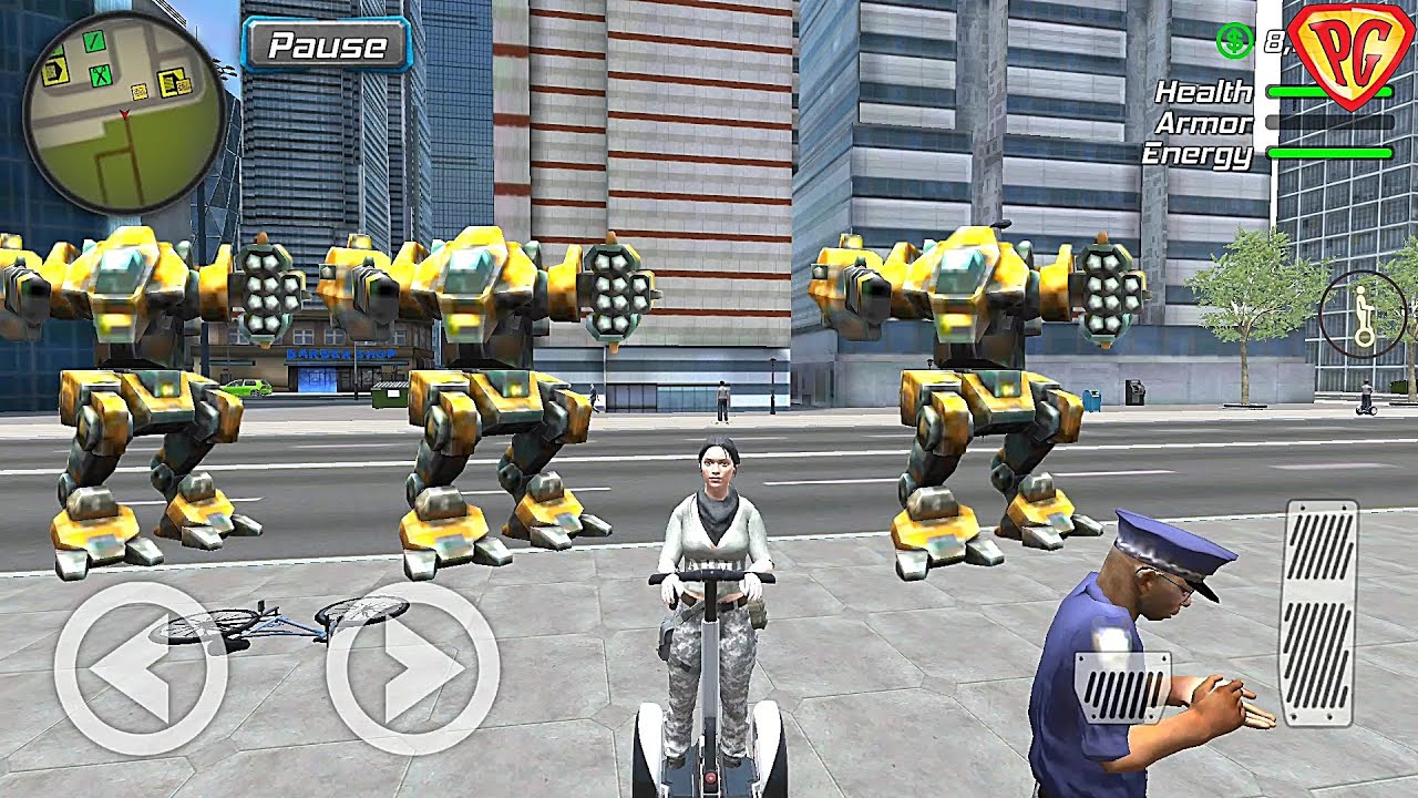 Super Miami Girl : City Dog Crime #22 Robot in Action - YouTube