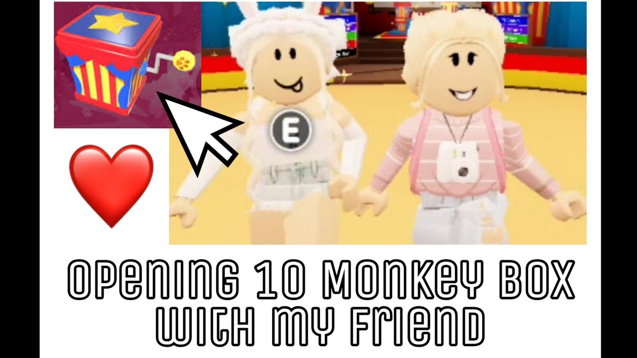Opening 10 Monkey Box in Adopt Me with my Friend!! - YouTube