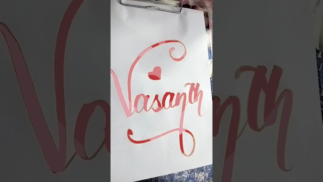 Vasanth name writing Comment ur name ️ and Don't forget to subscribe ...