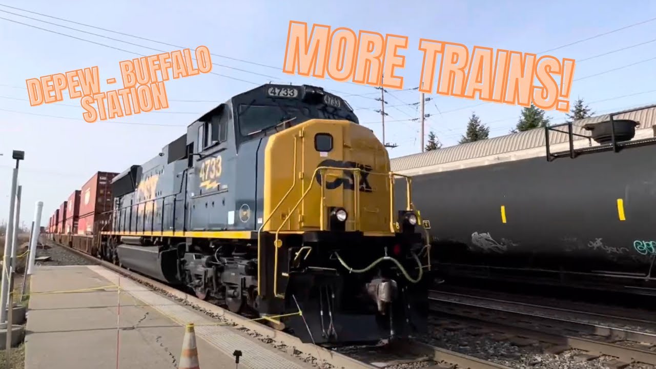 More trains at Amtrak’s Buffalo-Depew station! - YouTube