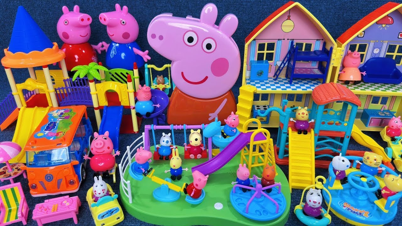 8 Minutes of PURE RELAXATION 🧘‍♀️ Peppa Pig Playground Unboxing ...
