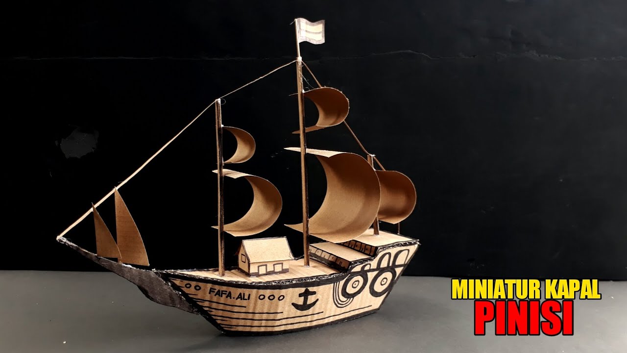 Cara membuat miniatur kapal pinisi | How to make a miniature Pinisi ...