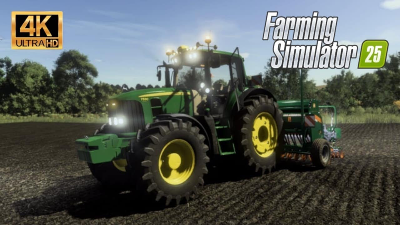 | FS25 John Deere 7530 Premium | Relaxing Seeding | ReShade Gameplay ...