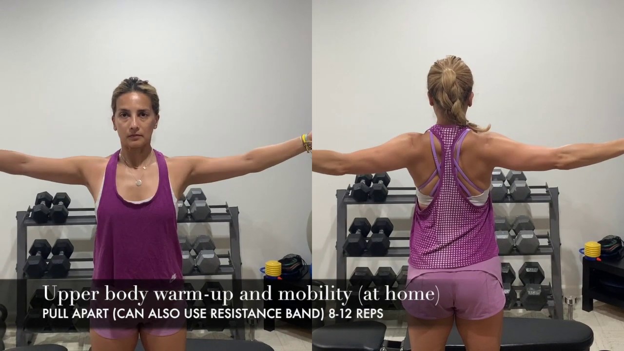 Upper body warm-up and mobility (at home) - YouTube