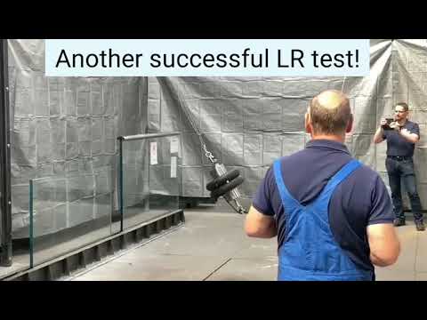 Laminate Glass bulwark test - YouTube