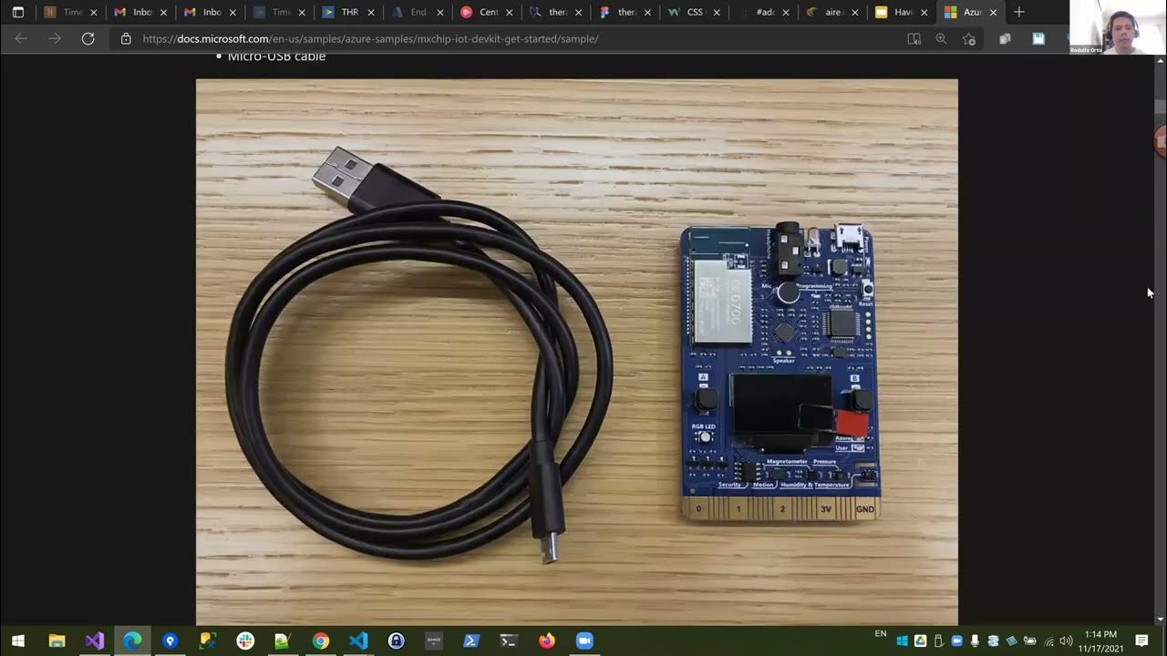Having fun programming the Azure MXChip IoT DevKit - YouTube