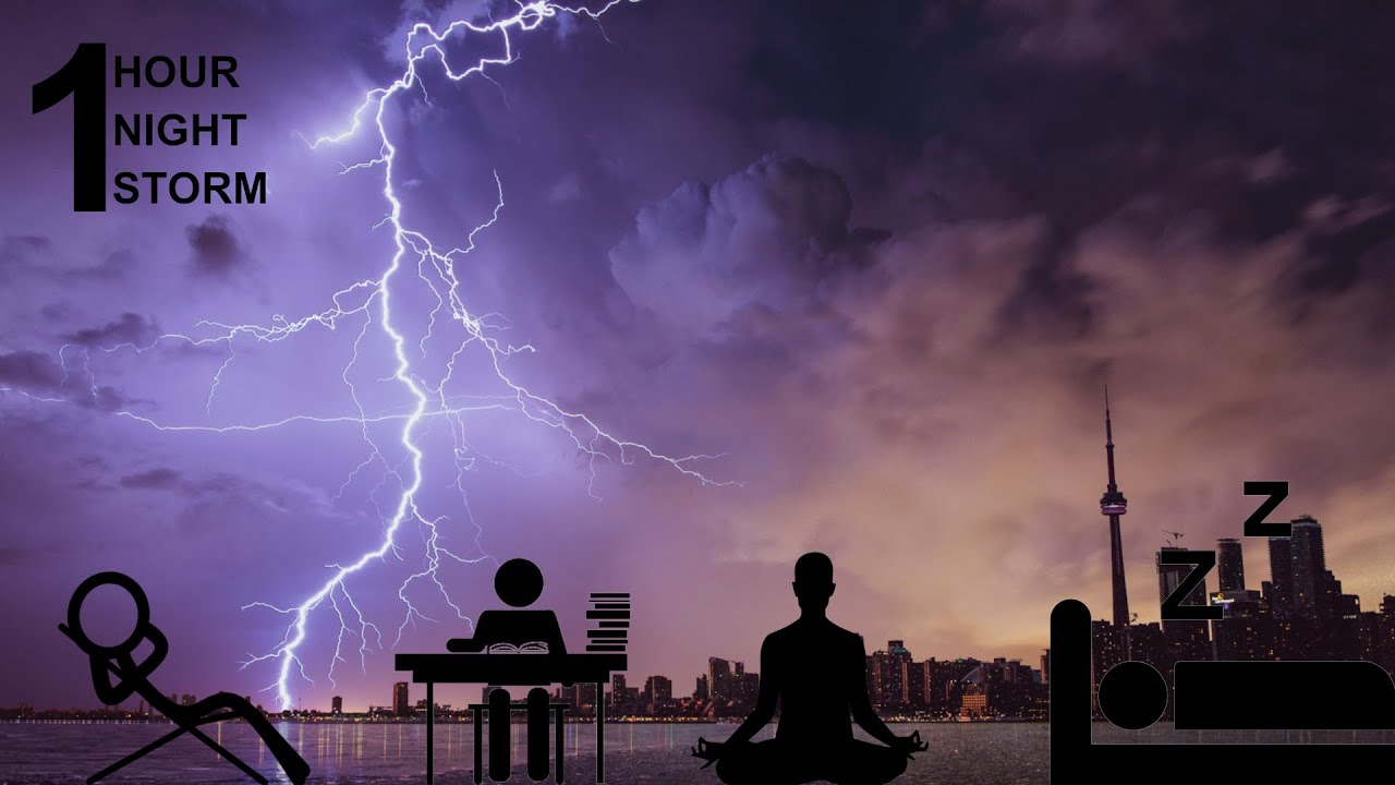 1 Hour of Storm, Storm Sounds for Sleep, Insomnia, Relaxing, Meditation ...
