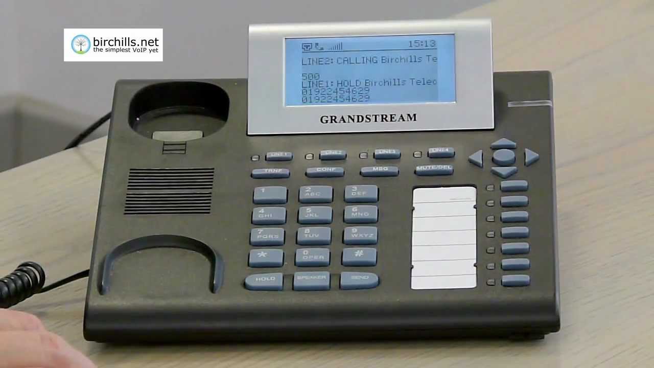 Grandstream GXP2000 Announced Transfer - YouTube