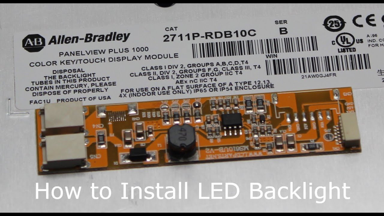 2711P-RDB10C, How to Install LED Backlight - YouTube