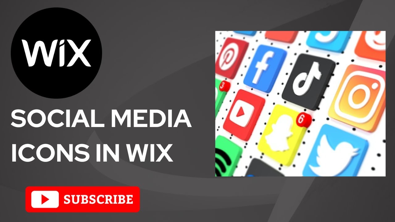 How to Use Social Media Icons in wix ? - YouTube