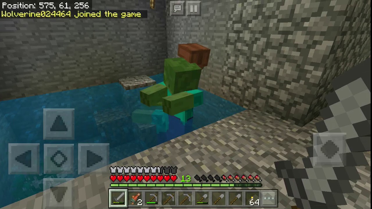 Mini clip of a baby zombie riding a normal zombie minecraft PE ...