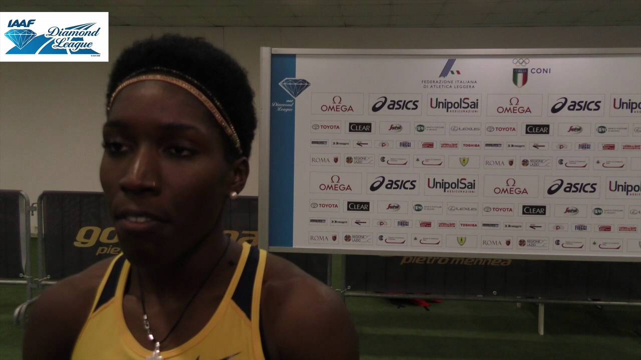 Janieve Russell expects more PBs after victory in Rome - YouTube