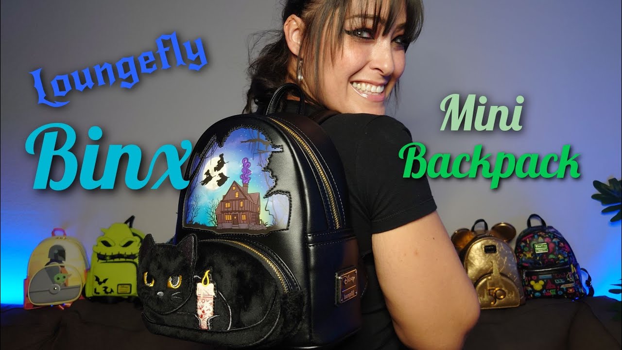 Loungefly Binx (Black flame) Mini Backpack! - YouTube