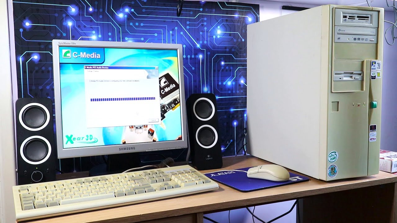 Speedy win 98 Pentium 4 with universal AGP - YouTube