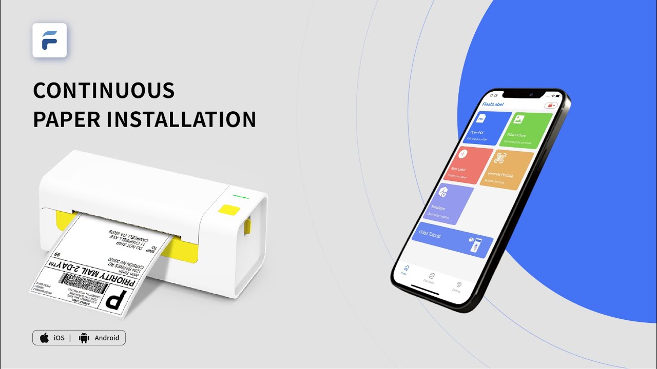 How to setup continuous paper - YouTube