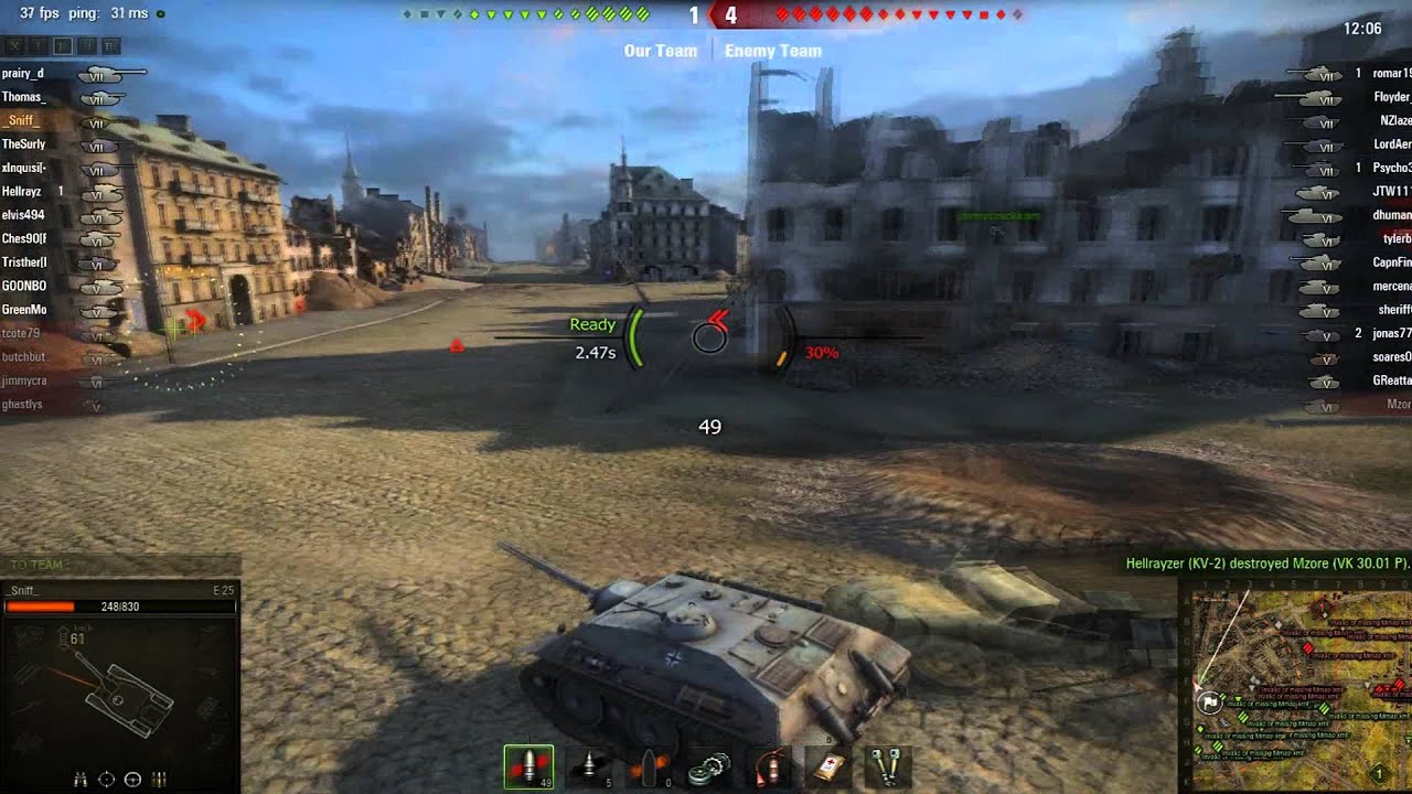 World of Tanks Gameplay - E25 - YouTube