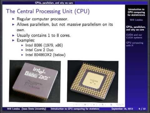 Introduction to GPU computing for statisticians (fall 2013) - YouTube