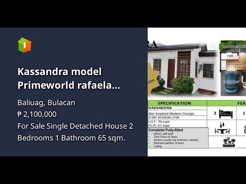 Kassandra model Primeworld rafaela home makinabang baliuag bulacan ...