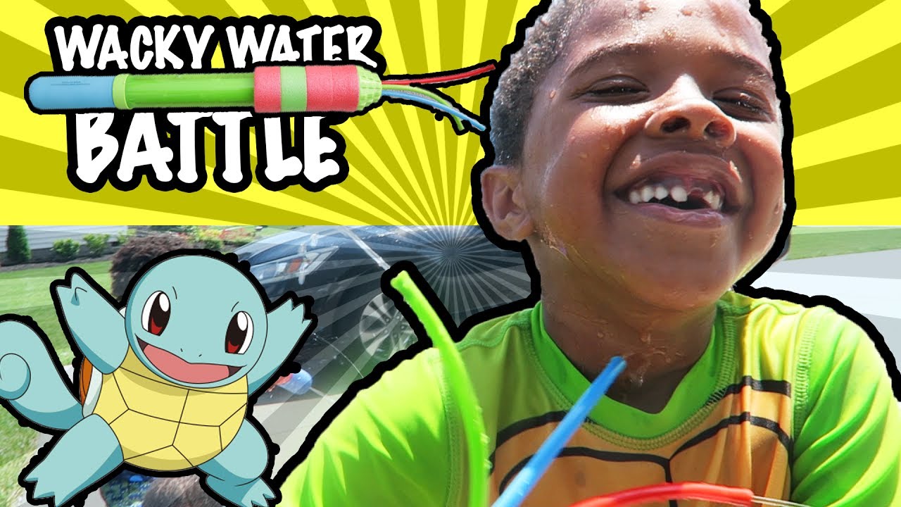 WACKY WATER GUN TARGET NERF BATTLE | KidsToyTube - YouTube