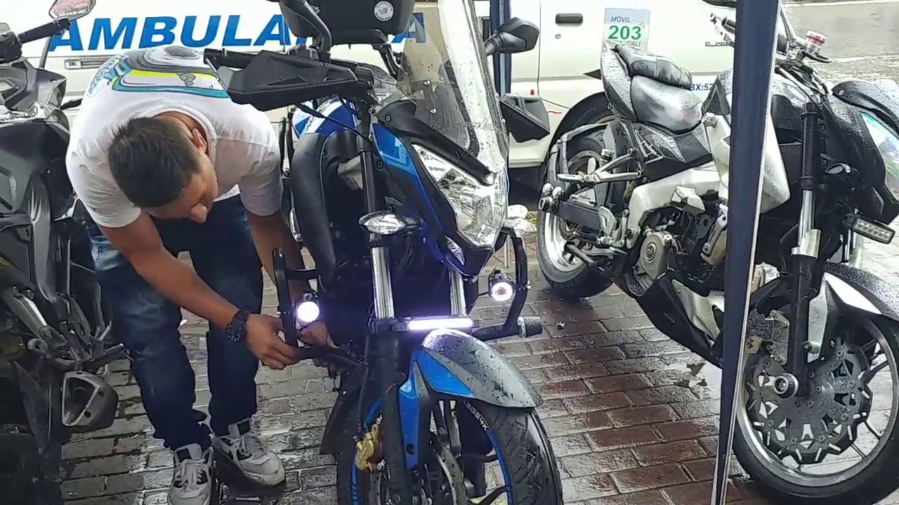 Pulsar NS 200 modificada || defensas - YouTube